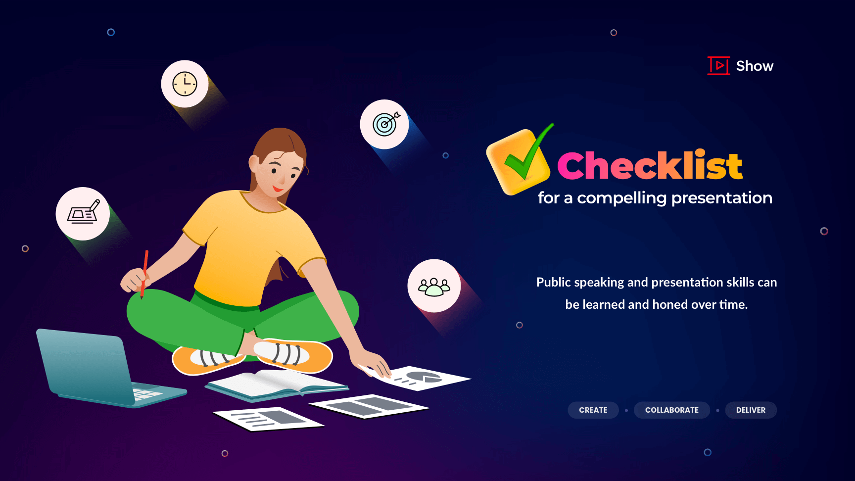 Checklist for a compelling presentation | Zoho Show
