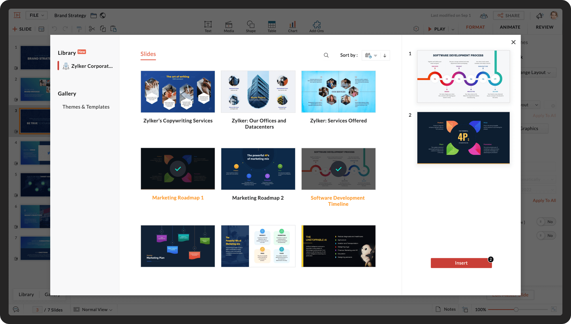 Zoho Show Libraries: A central repository for distributed teams