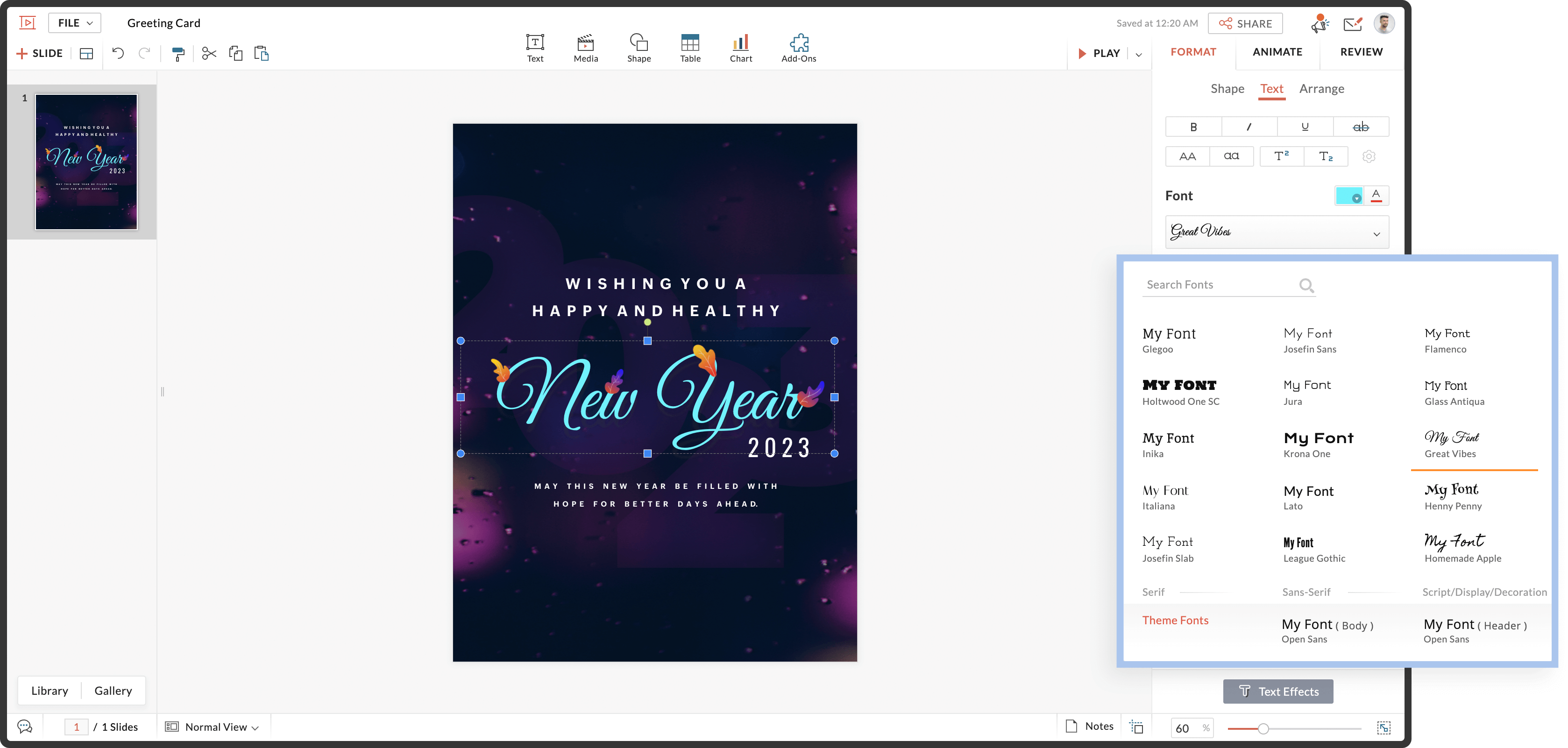 DIY: Seasonal greeting cards with Show | Zoho Show
