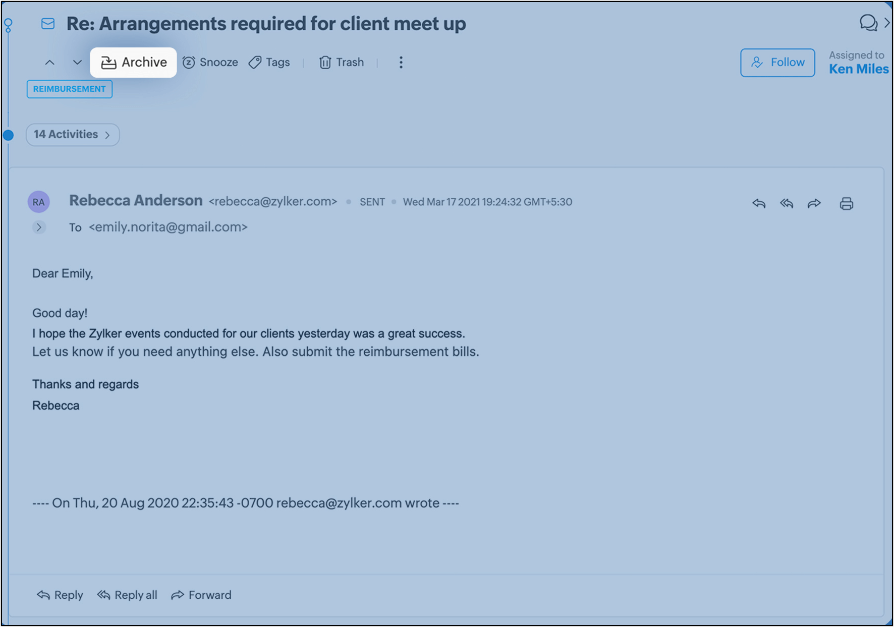 How to improve team productivity | Zoho TeamInbox