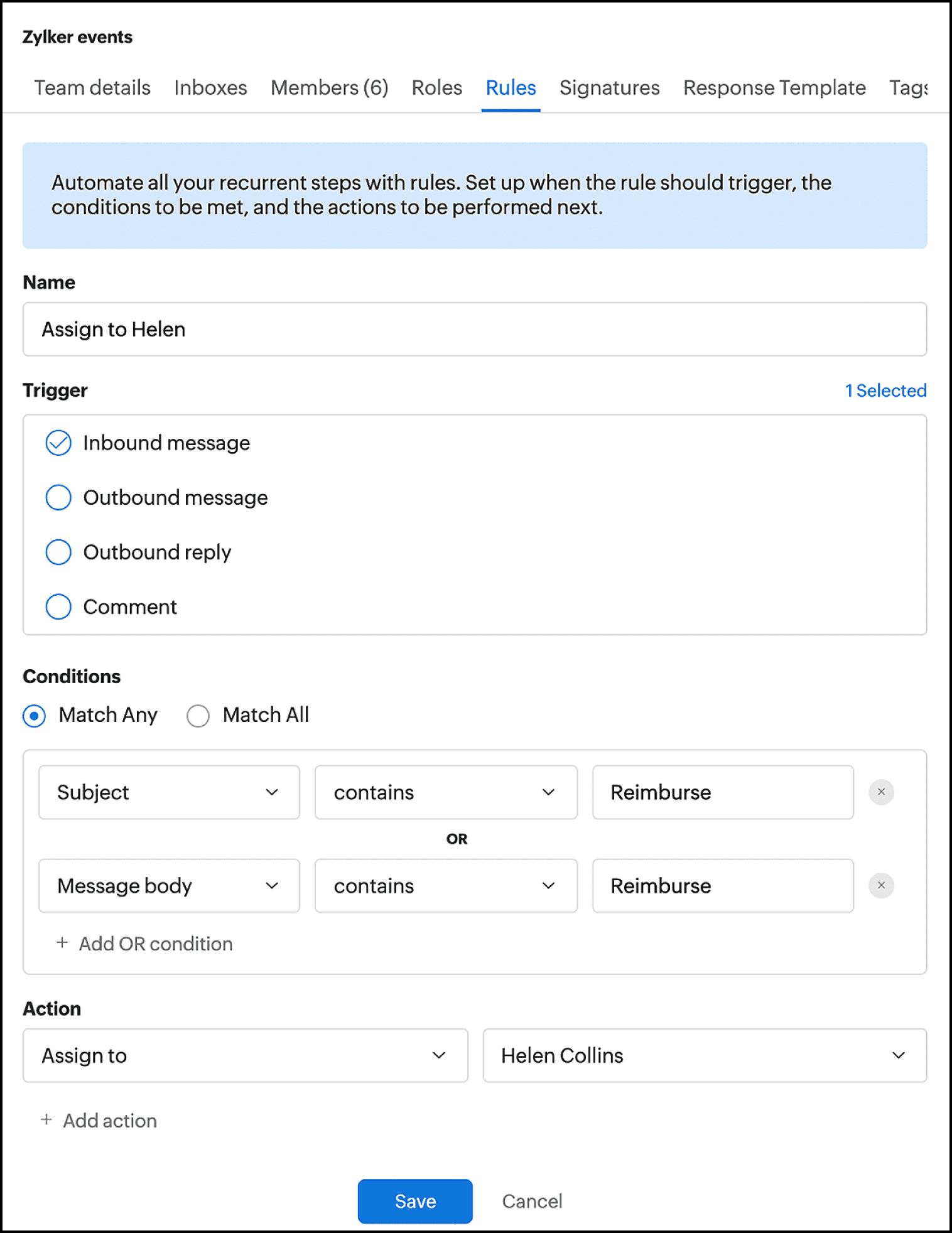 How to improve team productivity | Zoho TeamInbox